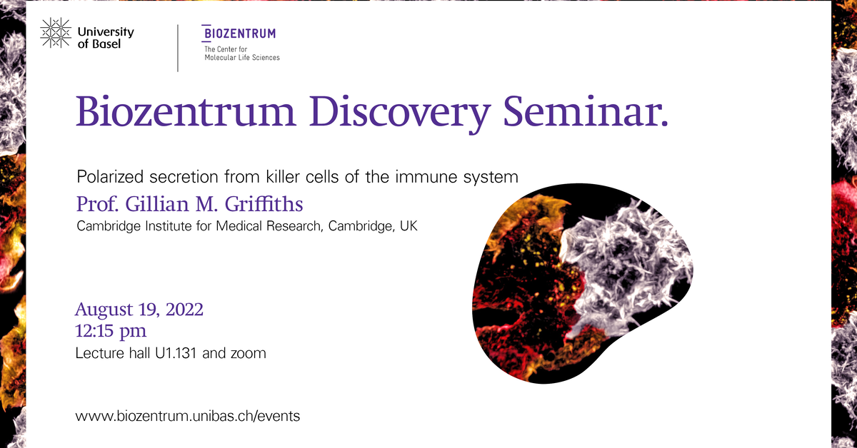 Biozentrum Discovery Seminar Series - Biozentrum